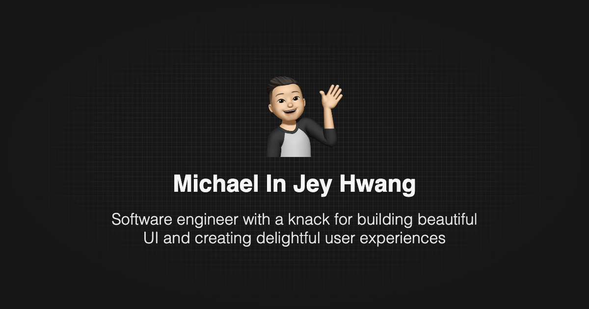 Michael (In Jey) Hwang